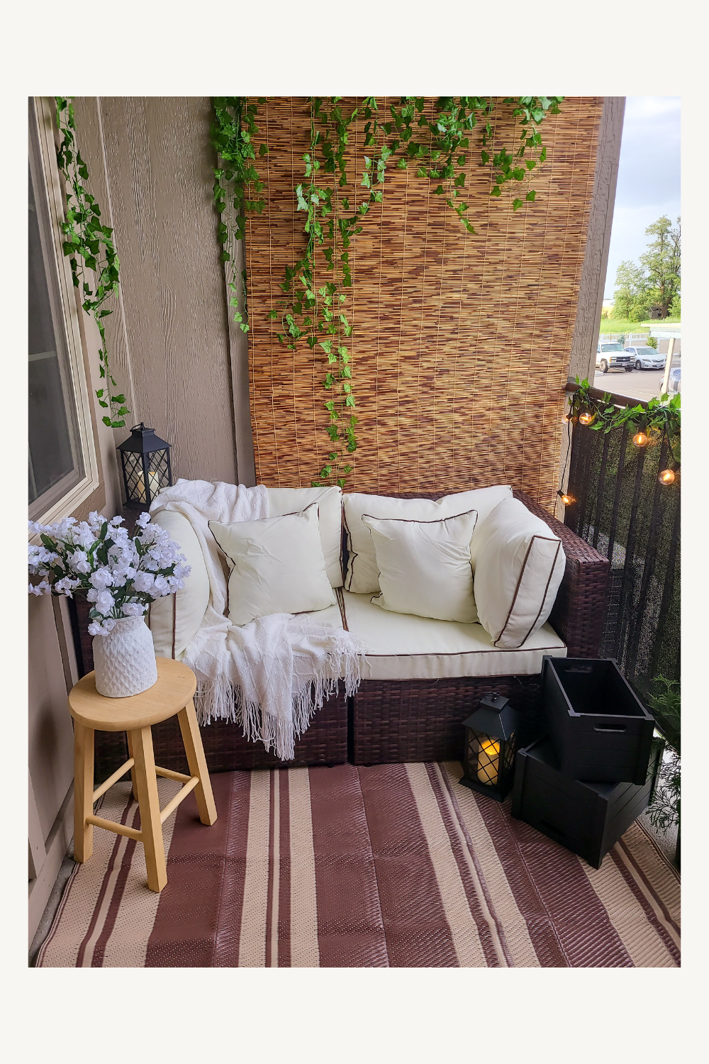 Affordable Small Apartment Patio Decorating Ideas! | Sincerely Tori